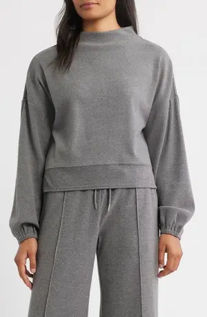 CITY BLUES Funnel Neck Sweatshirt - Gray