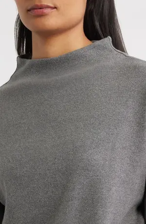 CITY BLUES Funnel Neck Sweatshirt - Gray