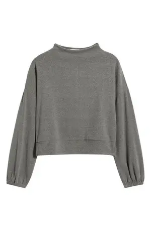 CITY BLUES Funnel Neck Sweatshirt - Gray
