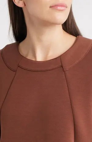 CITY BLUES Elbow Sleeve Crewneck T-shirt - Earth