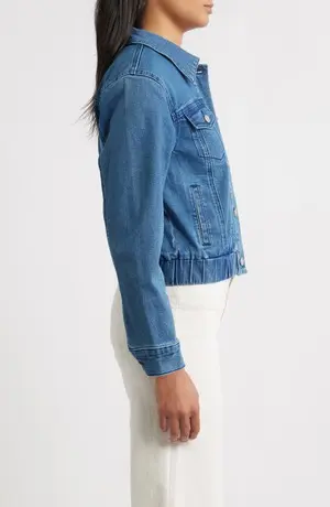 CITY BLUES Denim Hybrid Jacket - Indigo