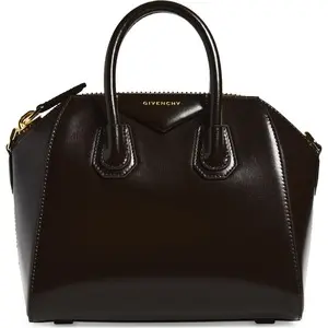 Givenchy Mini Antigona Leather Satchel - Chocolate
