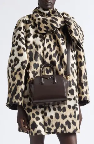 Givenchy Mini Antigona Leather Satchel - Chocolate
