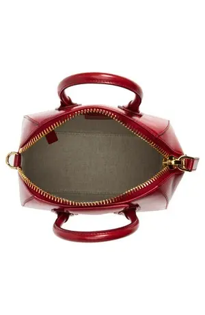 Givenchy Mini Antigona Leather Satchel - Vermillion