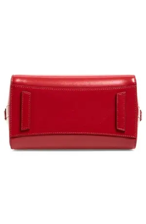 Givenchy Mini Antigona Leather Satchel - Vermillion