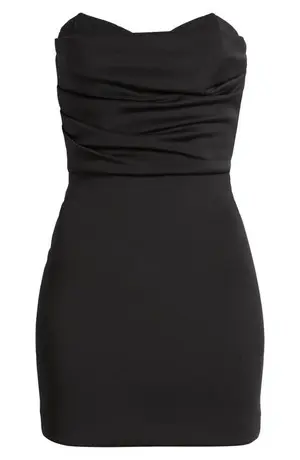Black Halo Leonora Strapless Mini Dress