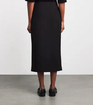 Sandro Buttoned Midi Skirt