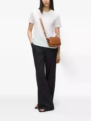 Karl Lagerfeld K/circle Leather Crossbody Bag - Brown
