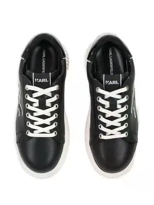 Karl Lagerfeld Embroidered Logo Platform Sneakers