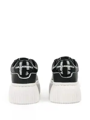 Karl Lagerfeld Embroidered Logo Platform Sneakers