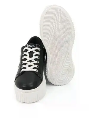 Karl Lagerfeld Embroidered Logo Platform Sneakers