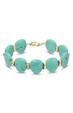 Ettika Reconstituted Solstice Choker Necklace - Turquoise