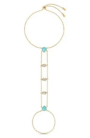 Ettika Hand Chain - Turquoise