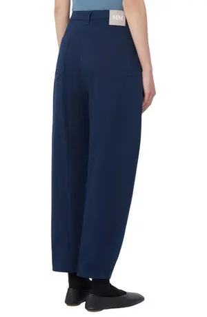 MM BY MAX MARA Etere Stretch Cotton Straight-leg Pants