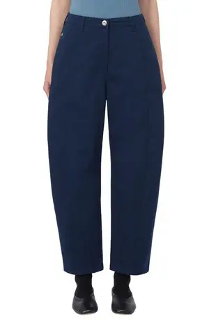 MM BY MAX MARA Etere Stretch Cotton Straight-leg Pants