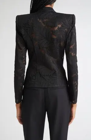 Balmain Fitted Lace Blazer