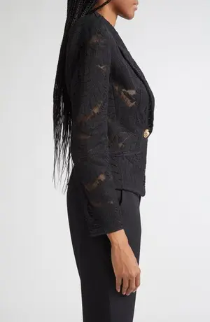 Balmain Fitted Lace Blazer