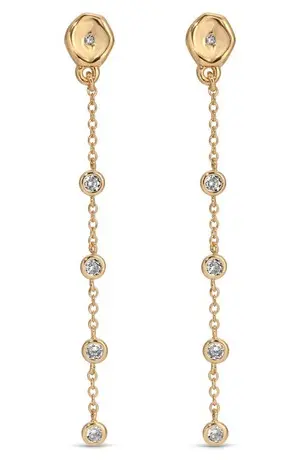 Ettika Linear Drop Earrings - Gold