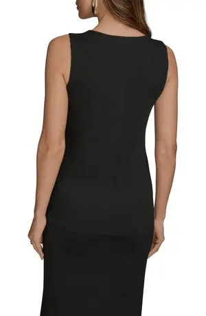 Donna Karan New York Button-front Knit Vest