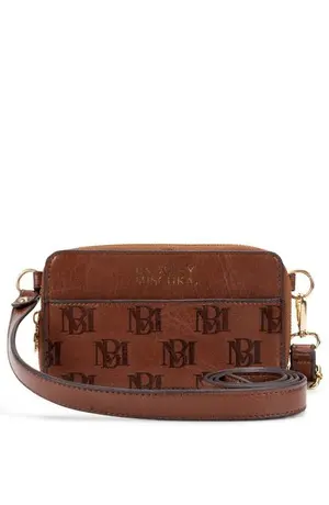 Badgley Mischka Madalyn Embossed Vegan Leather Belt Bag - Brown