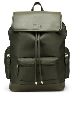 ELLE 23l Monogram Travel Backpack - Olive Green