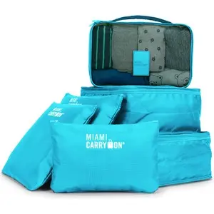 MIAMI CARRY ON 6-piece Packing Cubes - Light Blue
