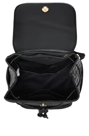 ELLE Compass 10l Vegan Leather Mini Backpack - Black