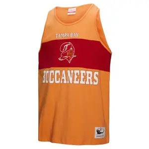 Mitchell & Ness Tampa Bay Buccaneers Retro Colorblock Tank Top - Orange