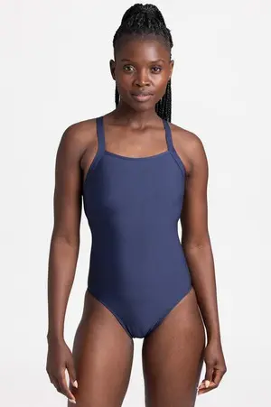 JOLYN Caroline Athletic One Piece Swimsuit - Navy