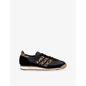Adidas Sl 72 Leopard-print Nylon-suede Sneakers