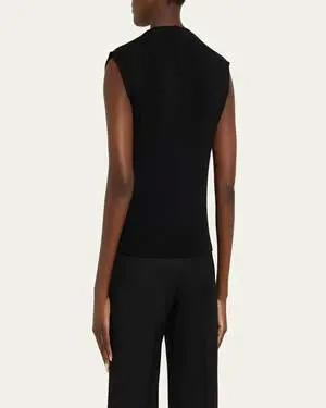 Vince Draped Cowl-neck Top - Espresso