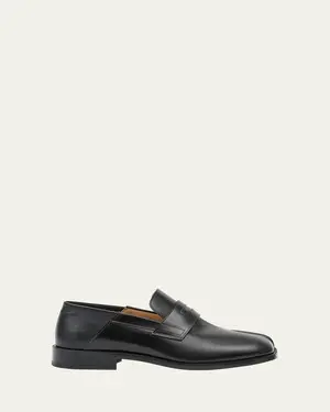 MAISON MARGIELA Tabi Leather Penny Loafers