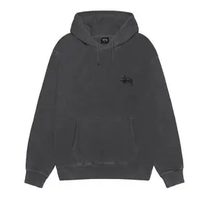 StÜssy Basic Pigment-dyed Hoodie - Black