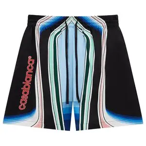 Casablanca Graphic Mountain Drawstring Shorts