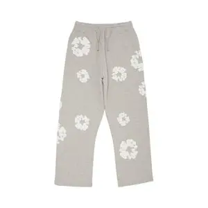 DENIM TEARS Cotton Wreath Baggy Sweatpants - Grey