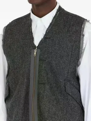 MAISON MARGIELA Frayed Pocket Waistcoat