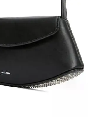 JIL SANDER Small Eldorado Leather Shoulder Bag