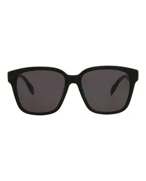 Alexander McQueen Square Frame Acetate Sunglasses - Black Black Grey (am0331sk/30011454/002)