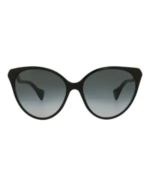 Gucci Cat Eye Acetate Sunglasses - Black Black Grey (gg1011s/30011586/001)