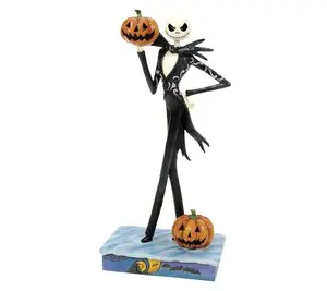 JIM SHORE Disney Traditions Jack Holding Pumpki N Figurine 9in - One-color