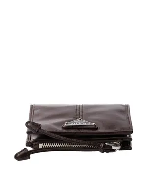 Prada Small Leather Wallet - Brown