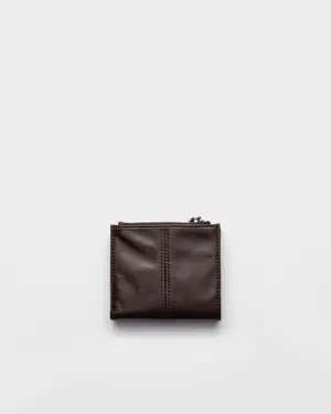 Prada Small Leather Wallet - Brown