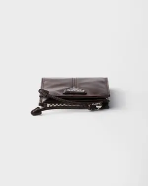 Prada Small Leather Wallet - Brown