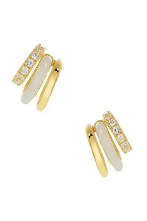 BY PARIAH Classic Gem Earring Stack