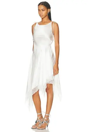 Acne Studios Doyla Satin Lace Dress