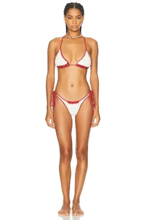 Akoia Swim Bandera Bikini Set - White