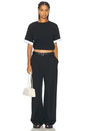 Simkhai Sutton Poplin Combo Top