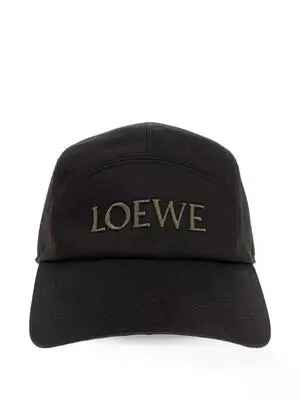 Loewe Logo-embroidered Five-panel Cap - Black