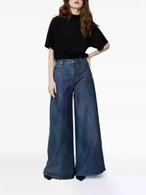AMAPO Five-pocket Wide Leg Jeans