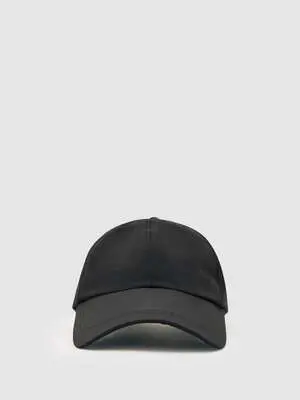 REISS Embroidered-logo Tech Baseball Cap - Black